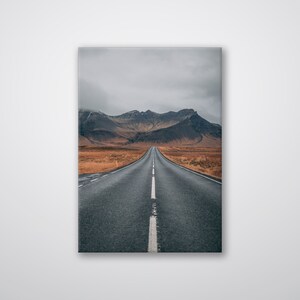 Endless Highway Metal Wall Art: Modern Road Print - Etsy
