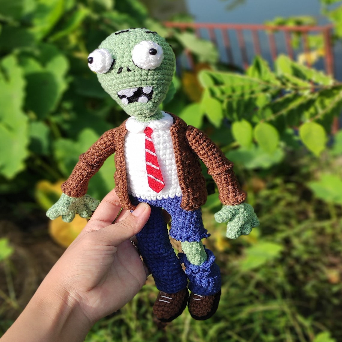 Custom Zombie Crochet Dolls Plants Vs Zombies Amigurumi - Etsy