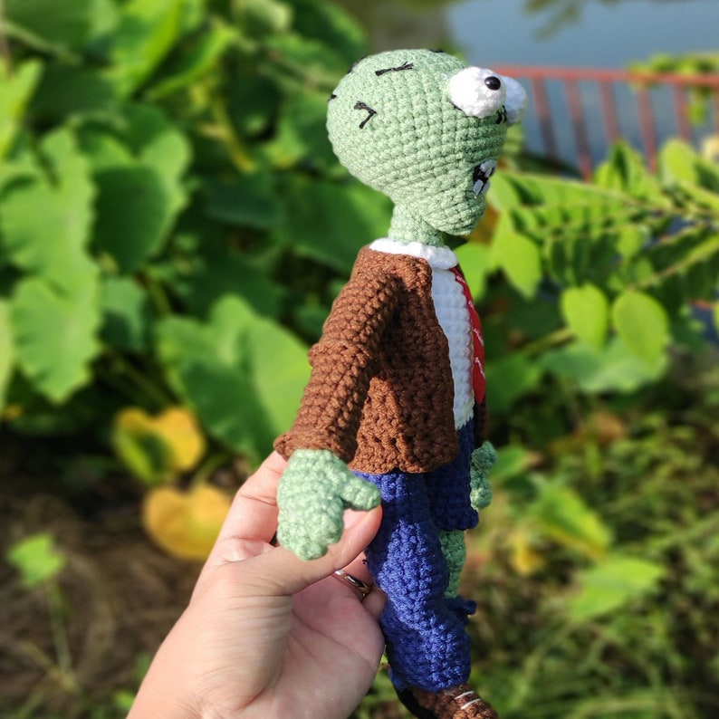 Custom Zombie Crochet Dolls - Plants Vs Zombies Amigurumi - Plants Vs ...