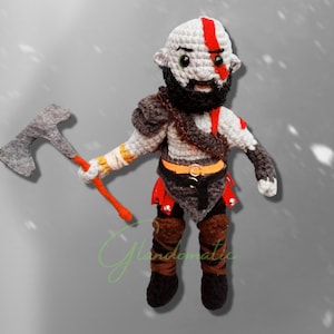 Custom Kratos God of War Crochet Doll - Ghost of Sparta Plush - Game ...