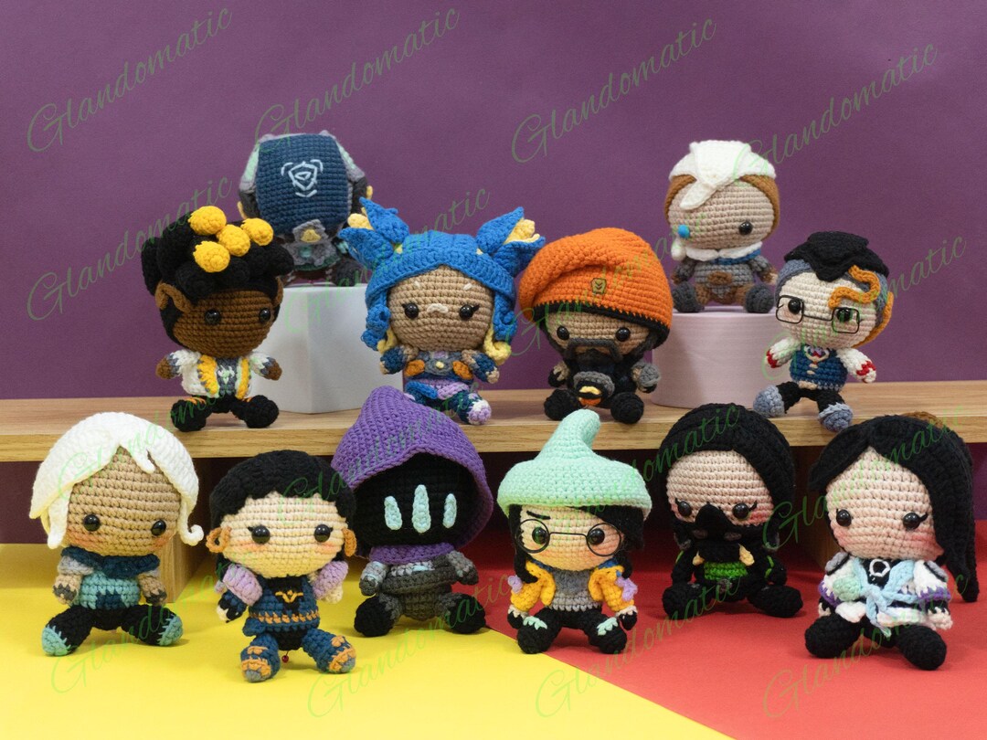 Custom Valorant Agent Crochet Doll - Custom Valorant Character Plush ...