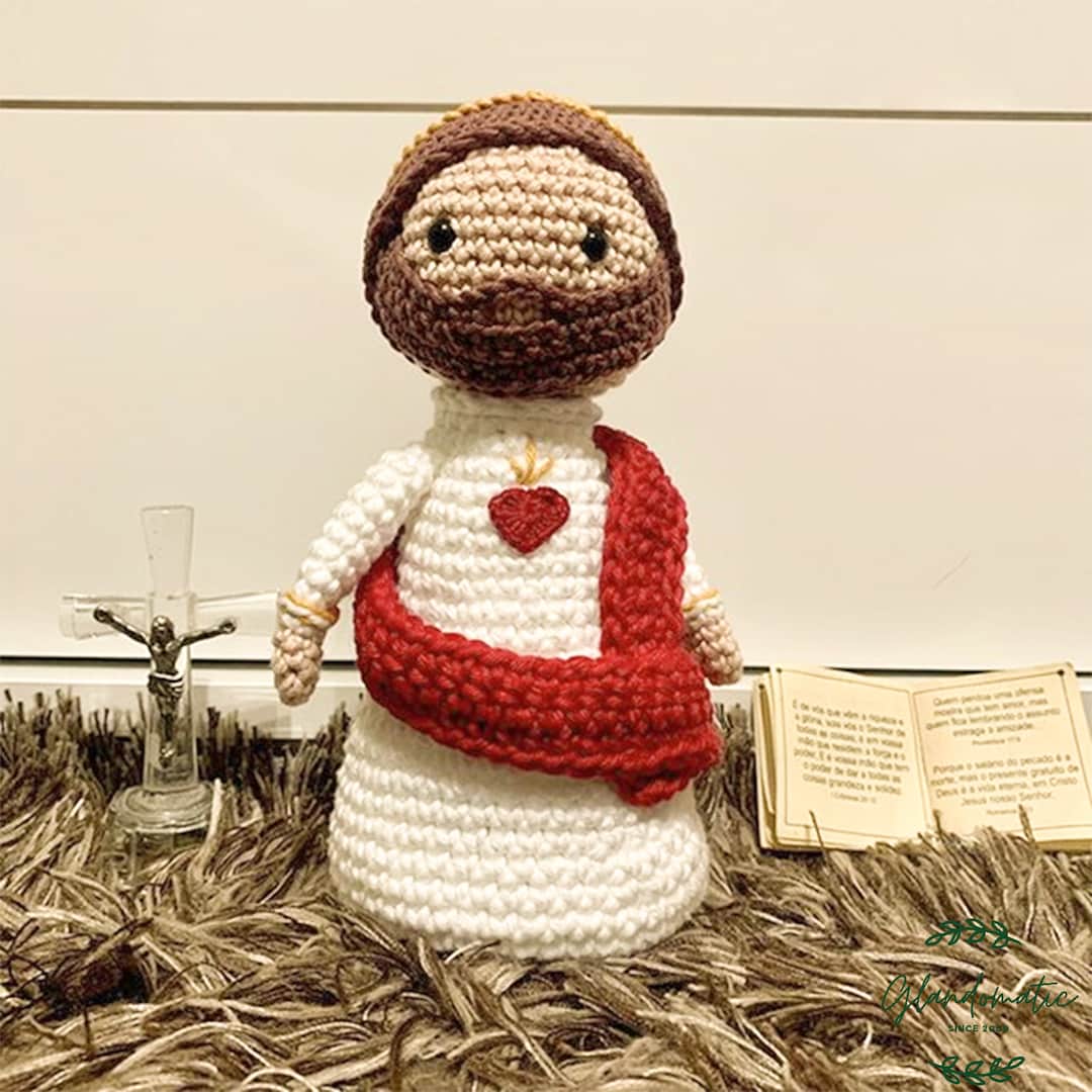 Jesus Crochet Doll- Jesus Handmade Crochet Doll, Amigurumi Jesus Doll ...