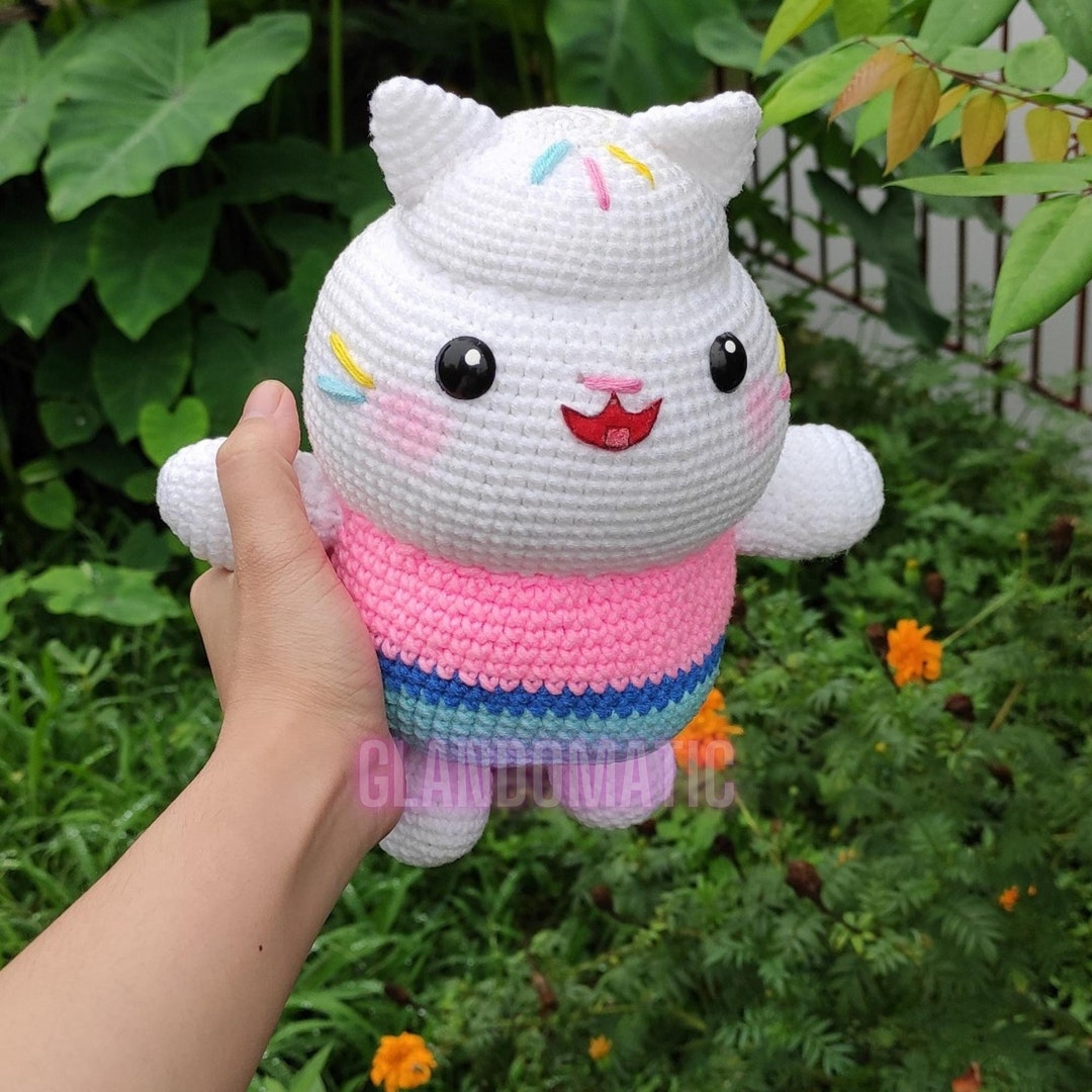 Crochet Cakey Cat Gabby's Dollhouse Toys - Cat Gabby Characters Plush ...