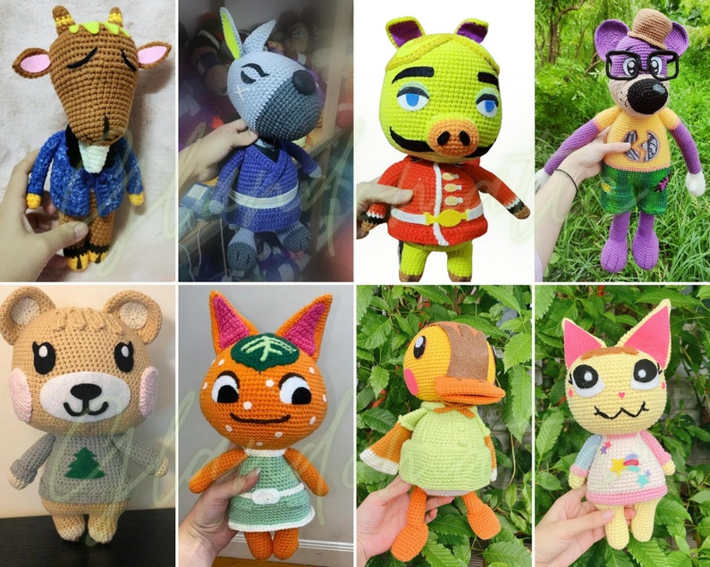 Custom Animal Crossing Crochet Plush - Any Character, Villager Blathers ...