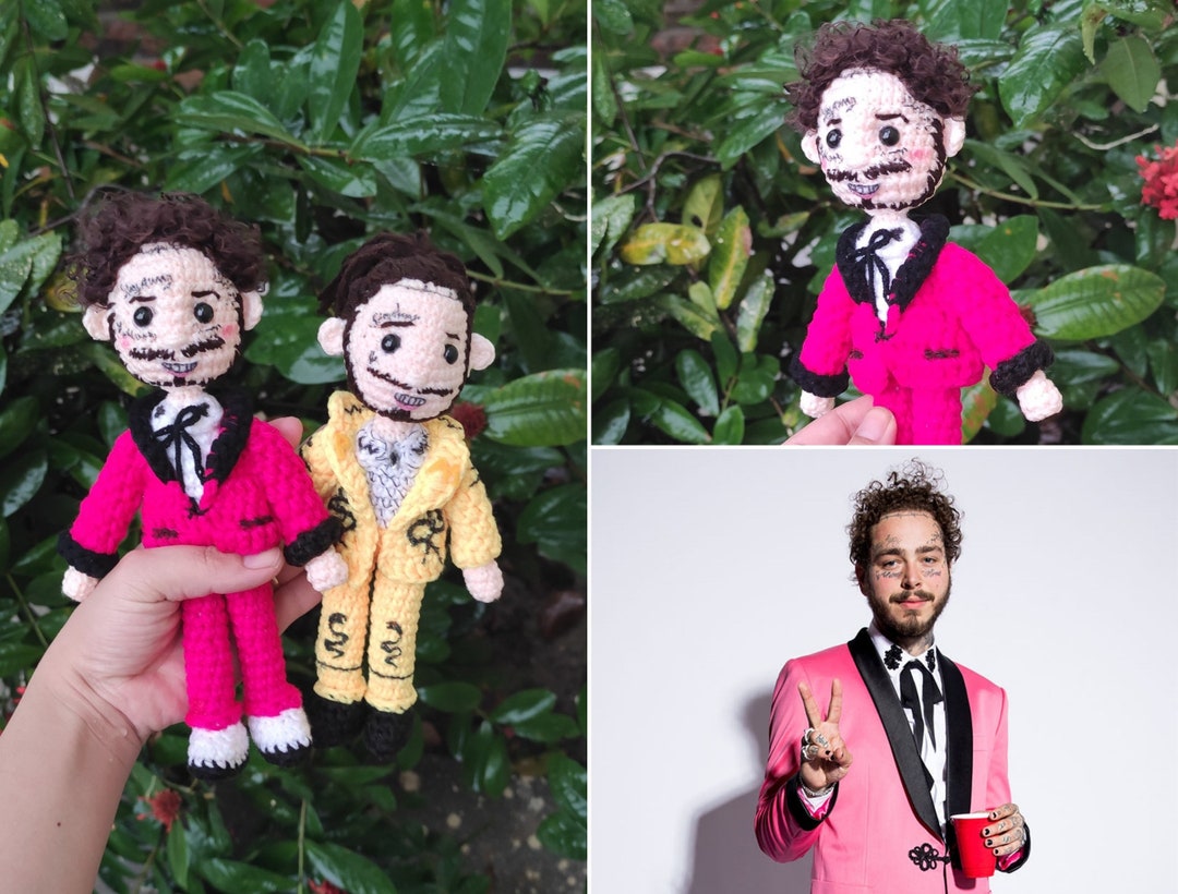 Rapper Crocheted Doll - Rapper Amigurumi Doll - American Rapper Plush ...