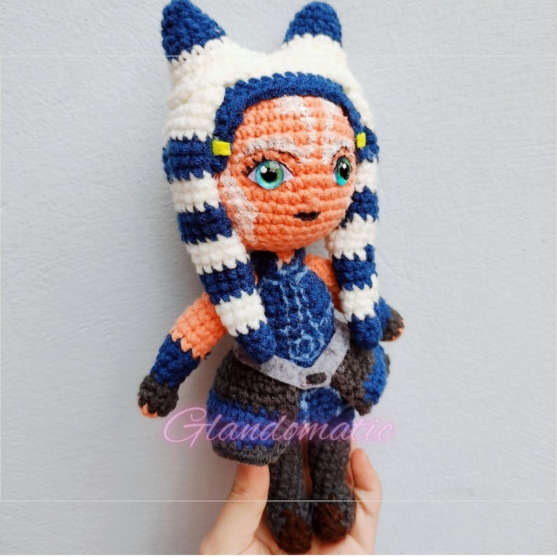 Crochet Ahsoka Tano Plush Custom Clone Wars Crochet Doll - Etsy