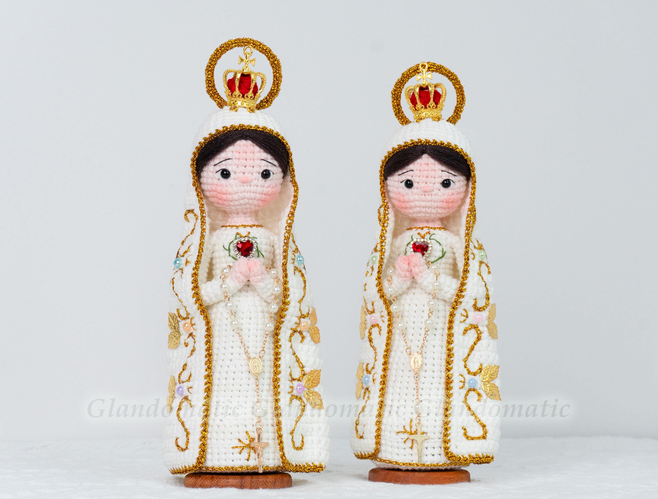 Our Lady of Fatima Crochet Statues- Handmade Fatima Crochet Doll ...
