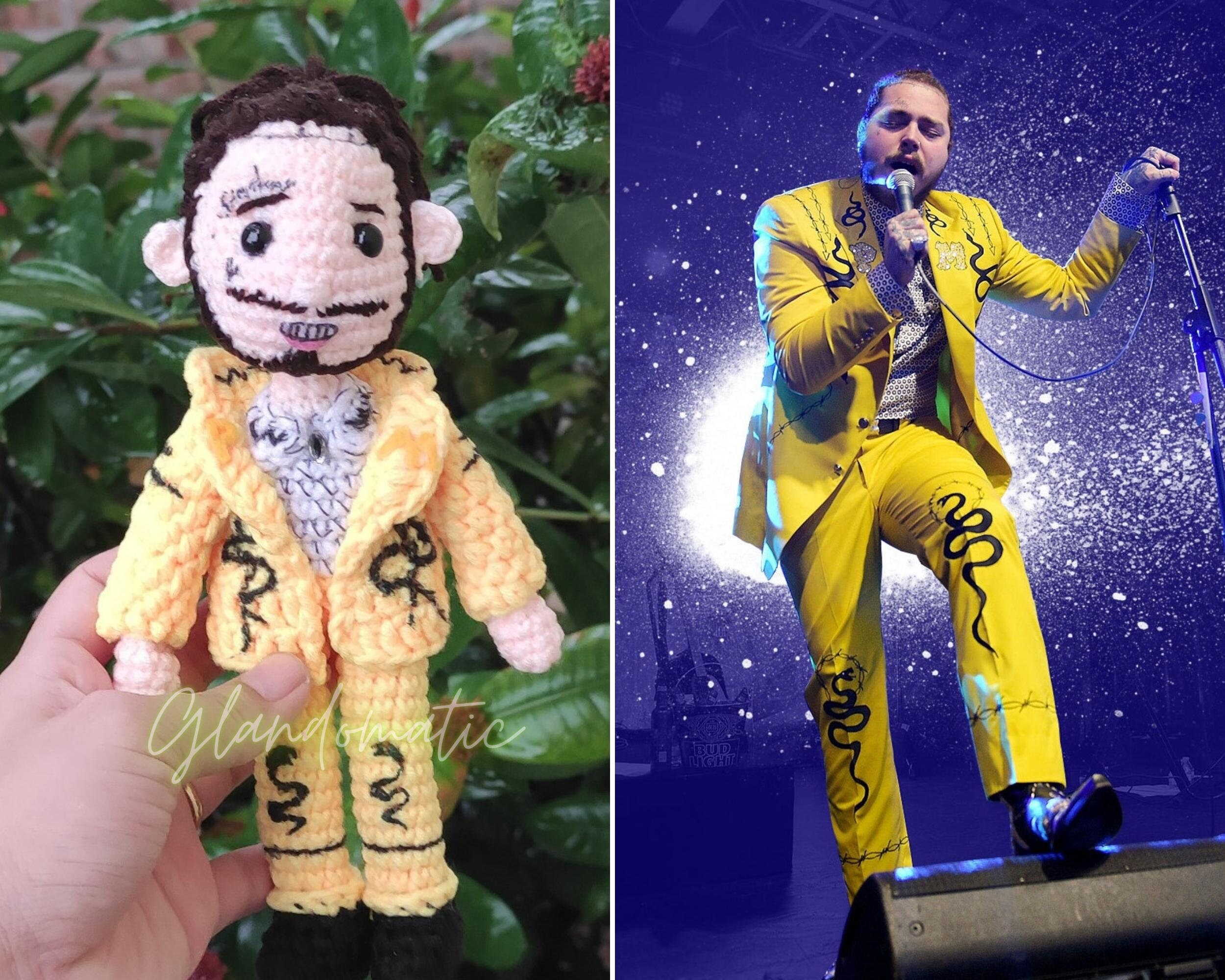 Custom Rapper Plush Doll - Influencer Singer Amigurumi - American ...