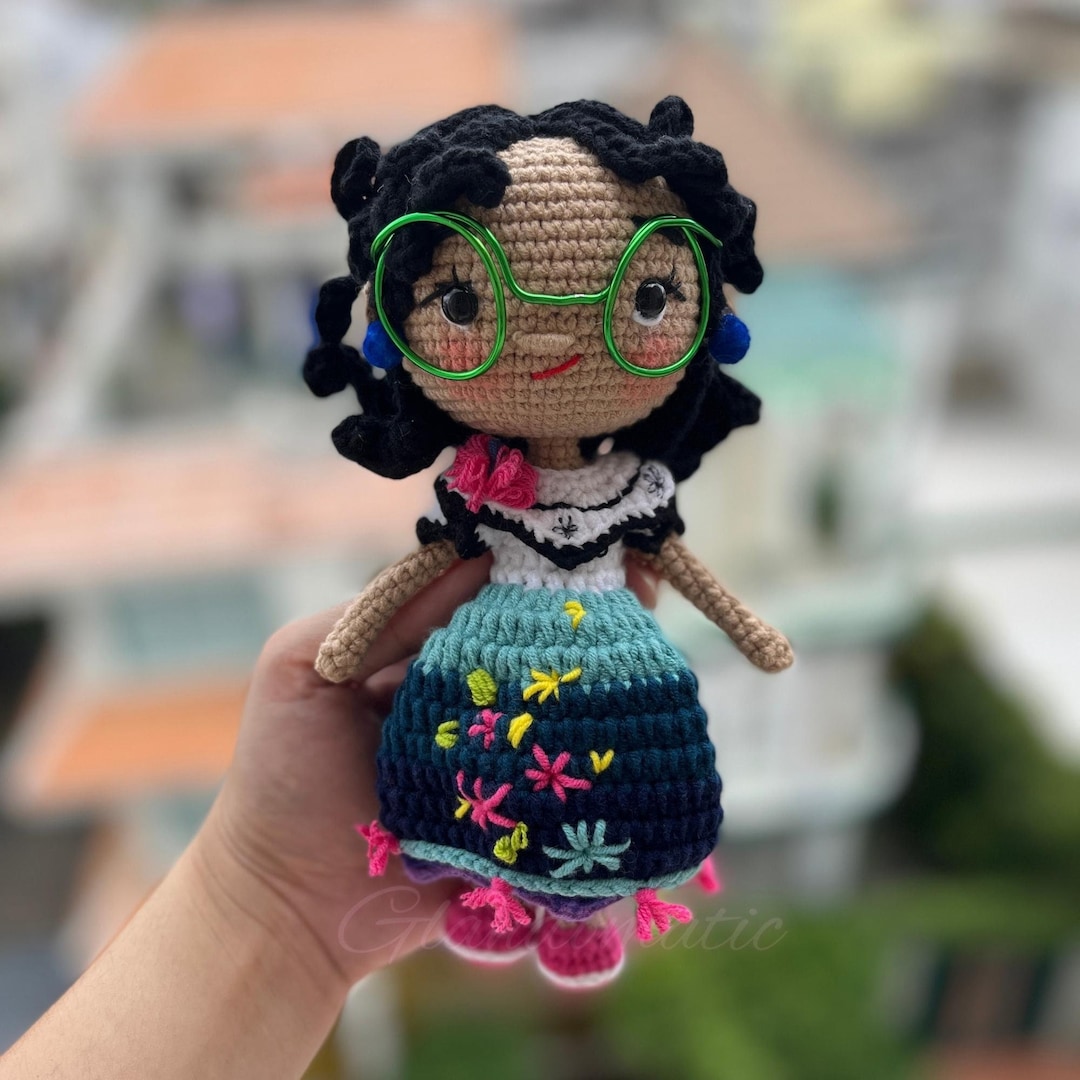 Encanto Mirabel Plush Doll - Personalized Encanto Character Crochet Toy ...