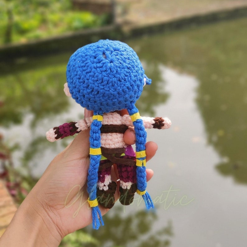 Crochet Arcane Jinx Plush Doll - Criminal Character LOL Stuffed Toy ...