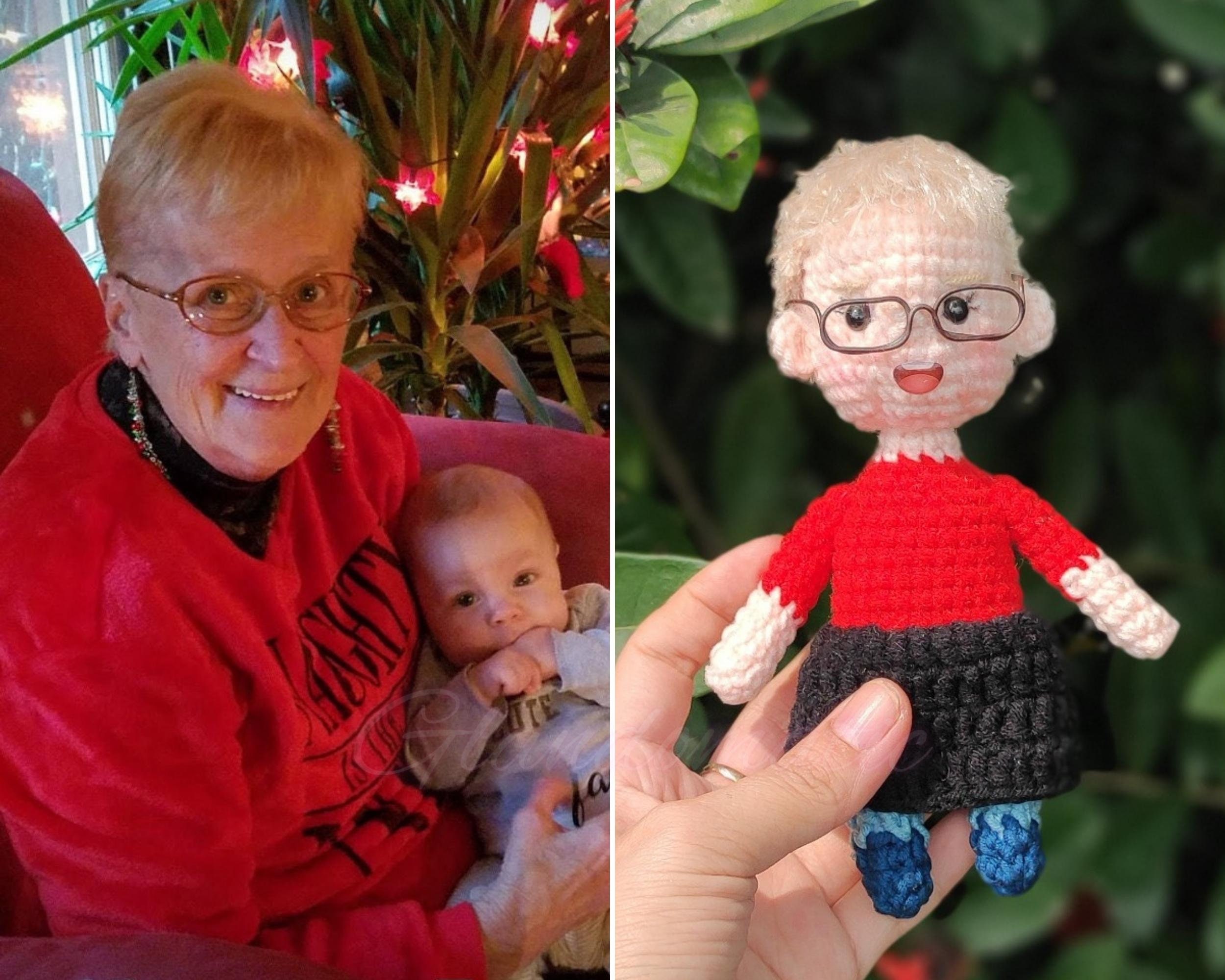 Custom Veteran Crochet Dolls - Memorial Crochet Plush - Photo Crochet ...