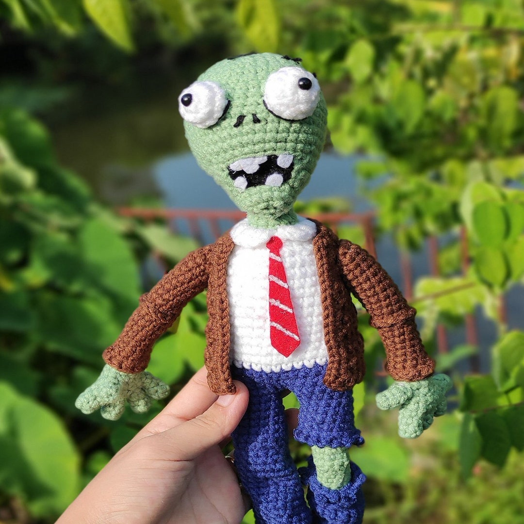 Custom Zombie Crochet Dolls - Plants Vs Zombies Amigurumi - Plants Vs ...