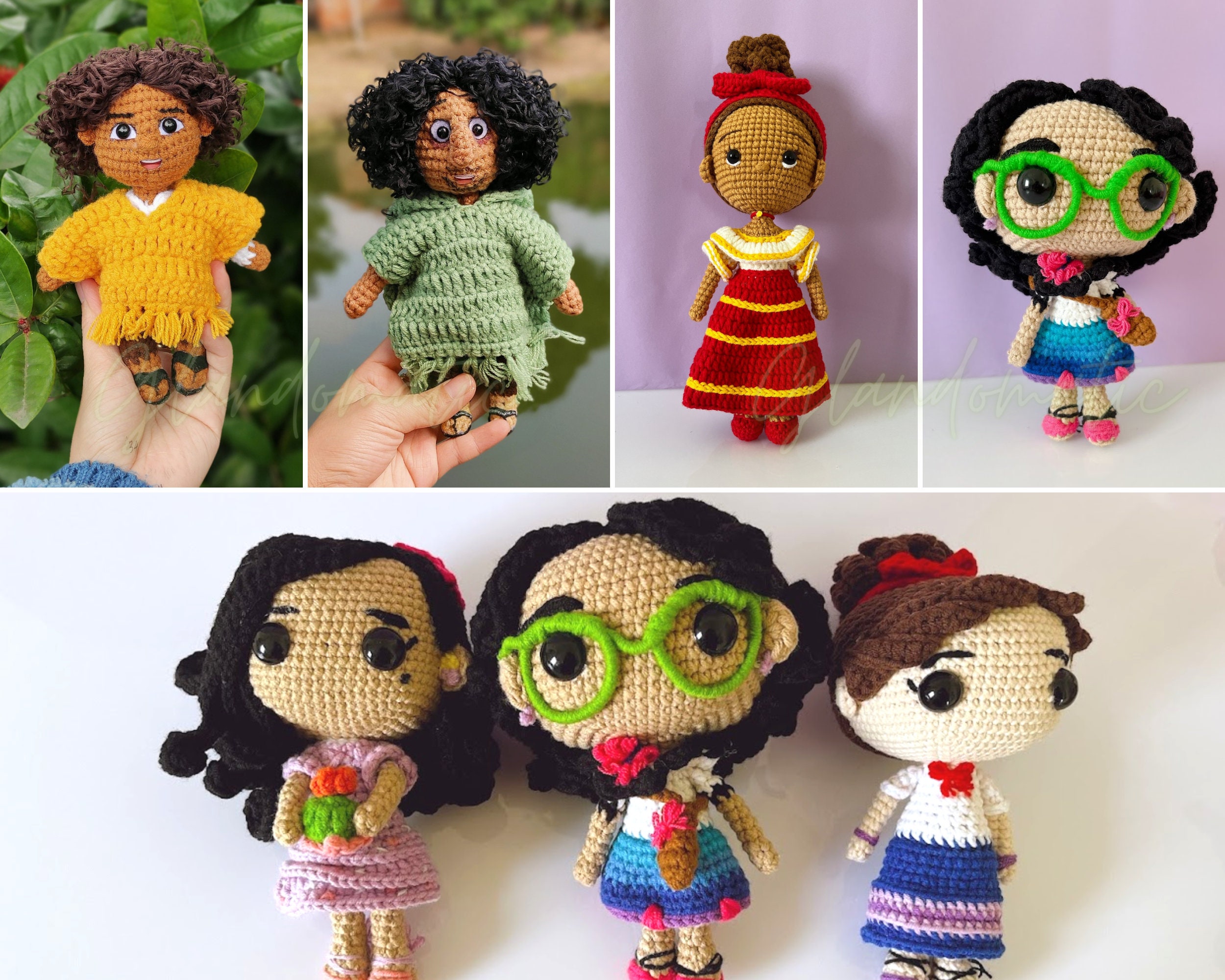 Cartoon Character Crochet Dolls