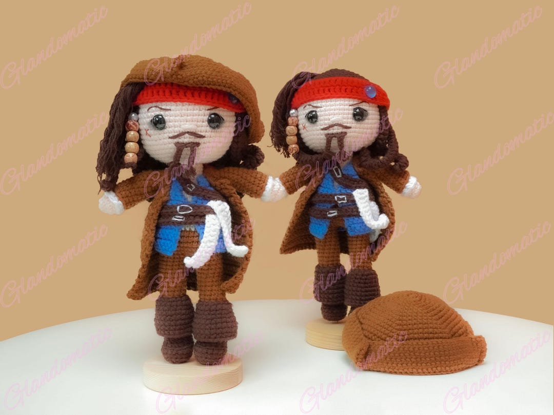 Pirate Crochet Doll - Pirates of the Caribbean Plush Toy - Etsy