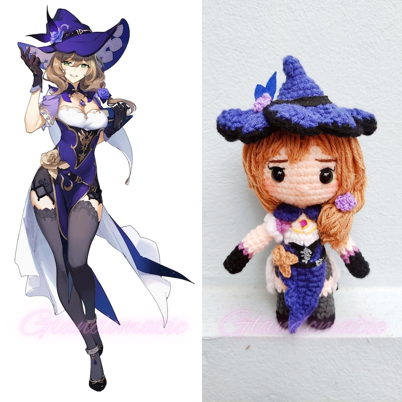 Genshin Impact Lisa Crochet Doll Game Character Plush - Etsy