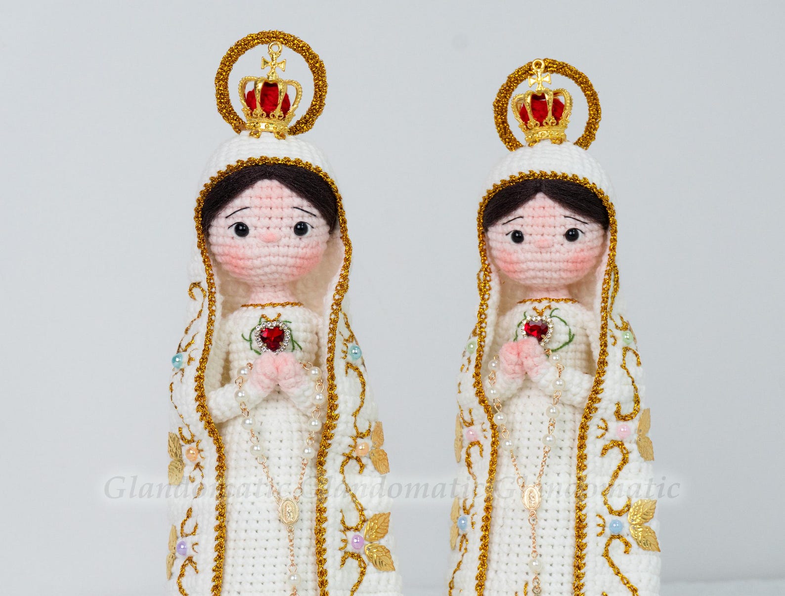 Our Lady of Fatima Crochet Statues- Handmade Fatima Crochet Doll ...