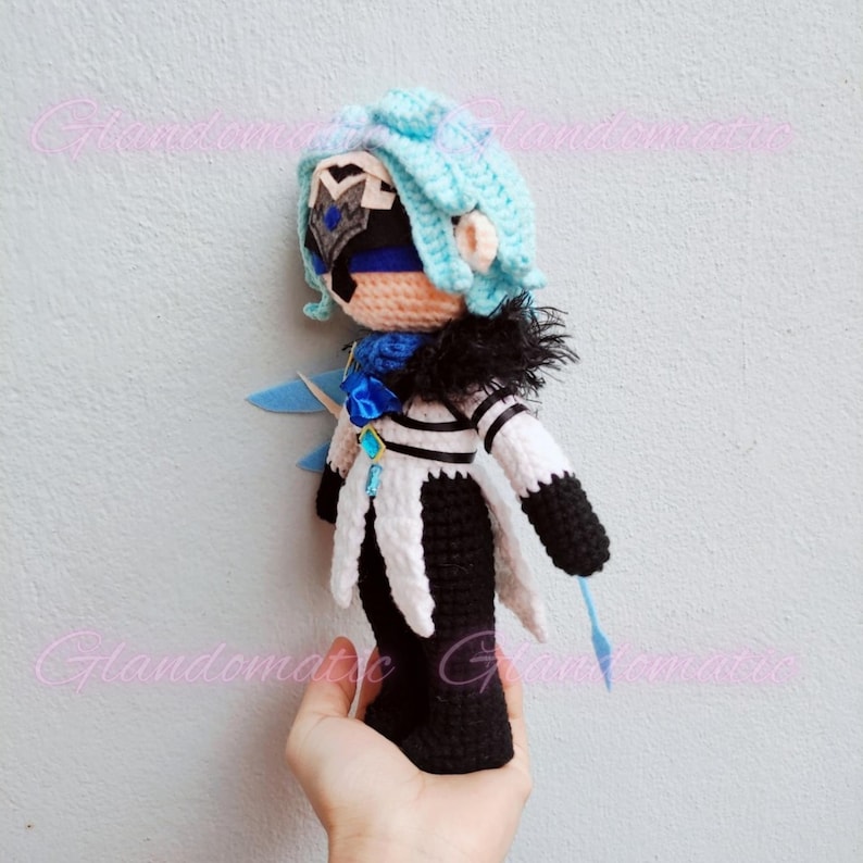 Il Dottore Genshin Impact Crochet Doll - Game Character Plush Toy ...
