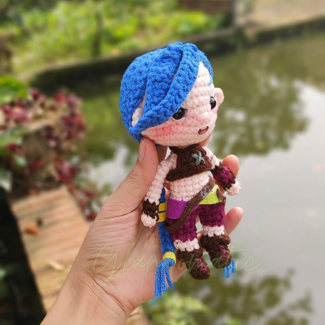 Crochet Arcane Jinx Plush Doll - Criminal Character LOL Stuffed Toy ...