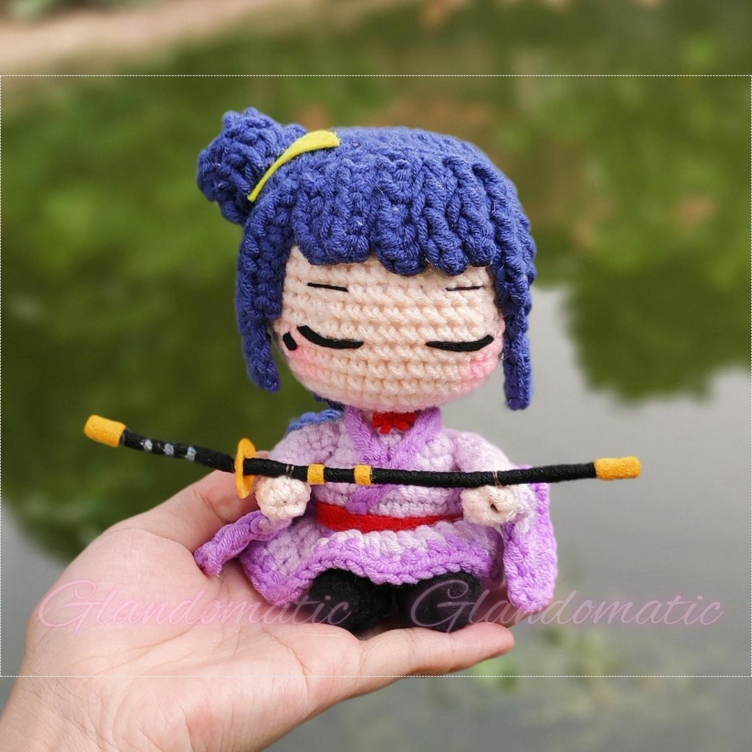 Raiden Shogun Crochet Doll - Genshin Impact Character Plush Commission ...