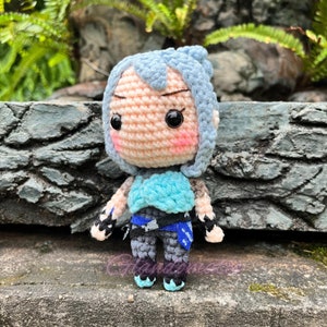 Crochet Jett Valorant Agent Doll - Custom Valorant Character Plush Toy ...