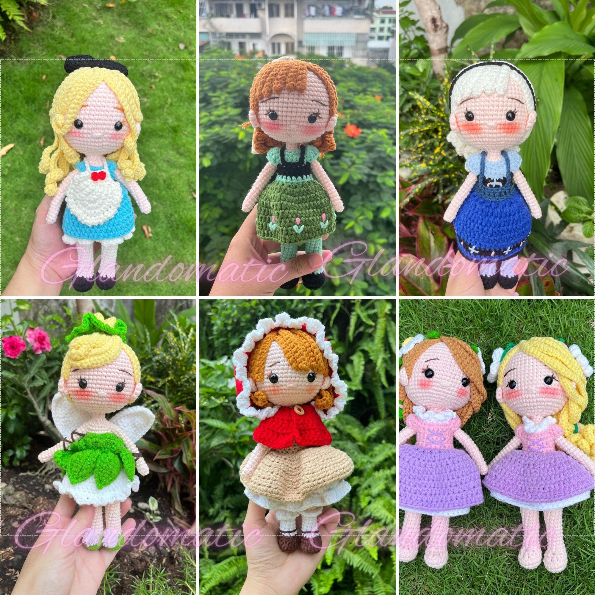 Princess Merida Crochet Doll Personalized Disney Princess - Etsy