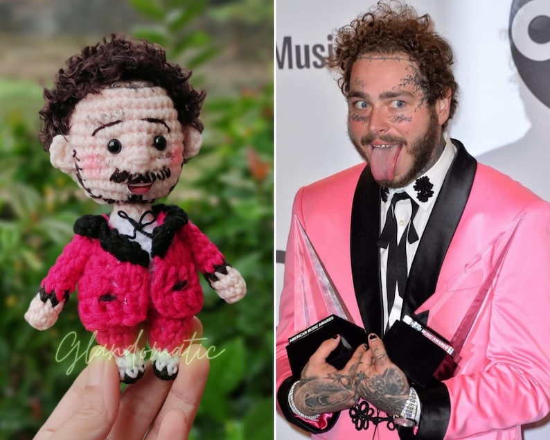 Custom Rapper Plush Doll - Influencer Singer Amigurumi - American ...