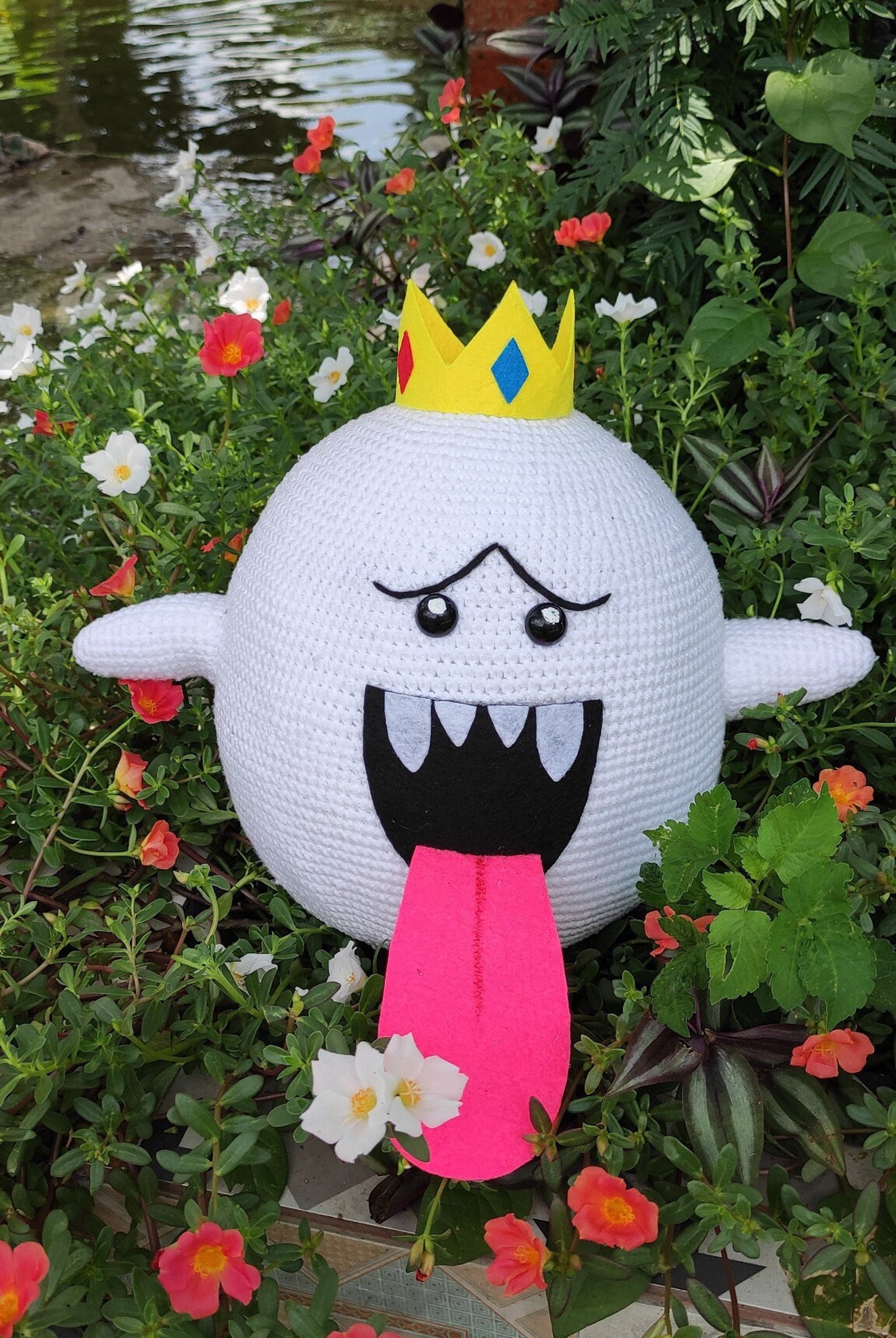 Crochet King Boo Plush Doll King of Boos Ghost Amigurumi - Etsy
