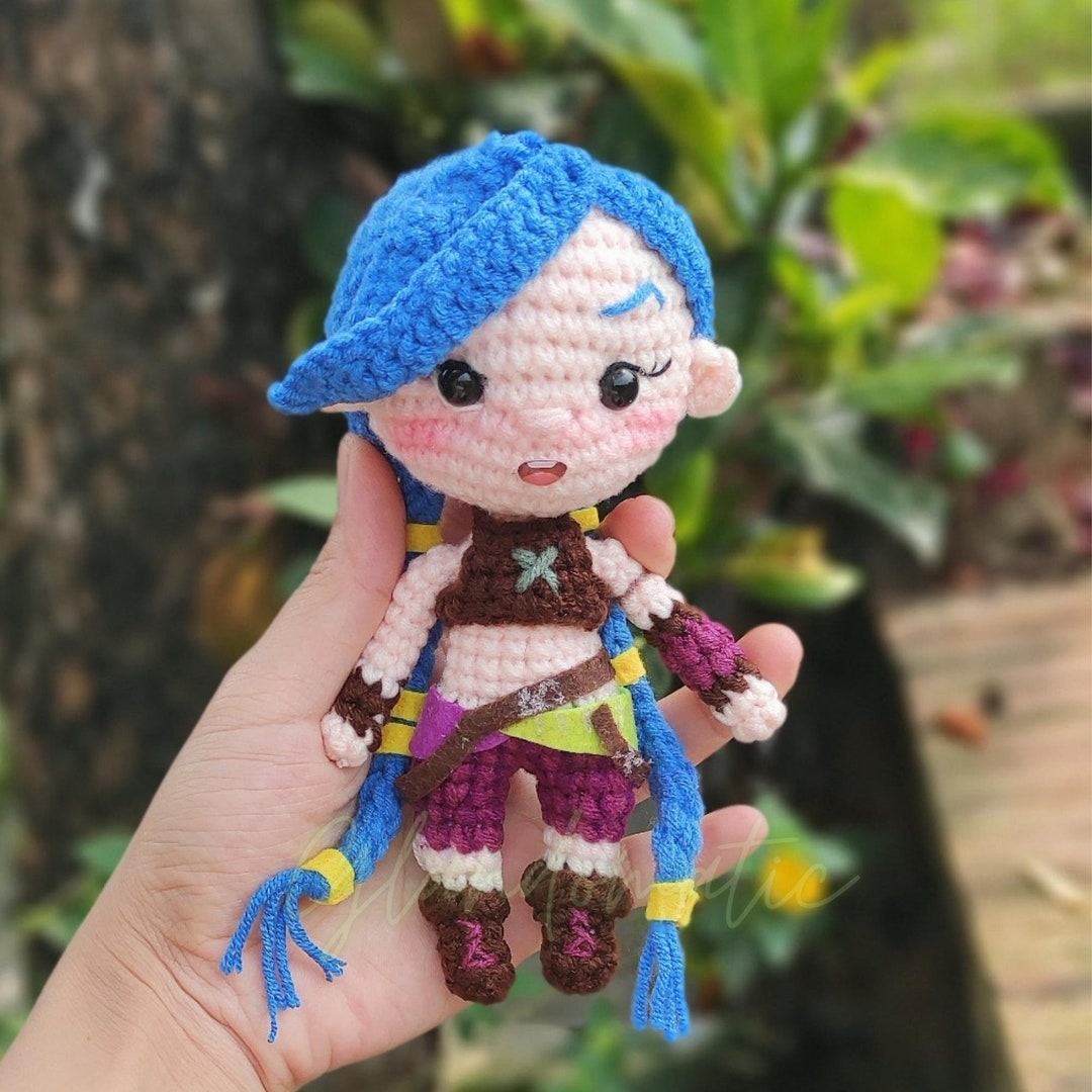 Crochet Arcane Jinx Plush Doll - Criminal Character LOL Stuffed Toy ...