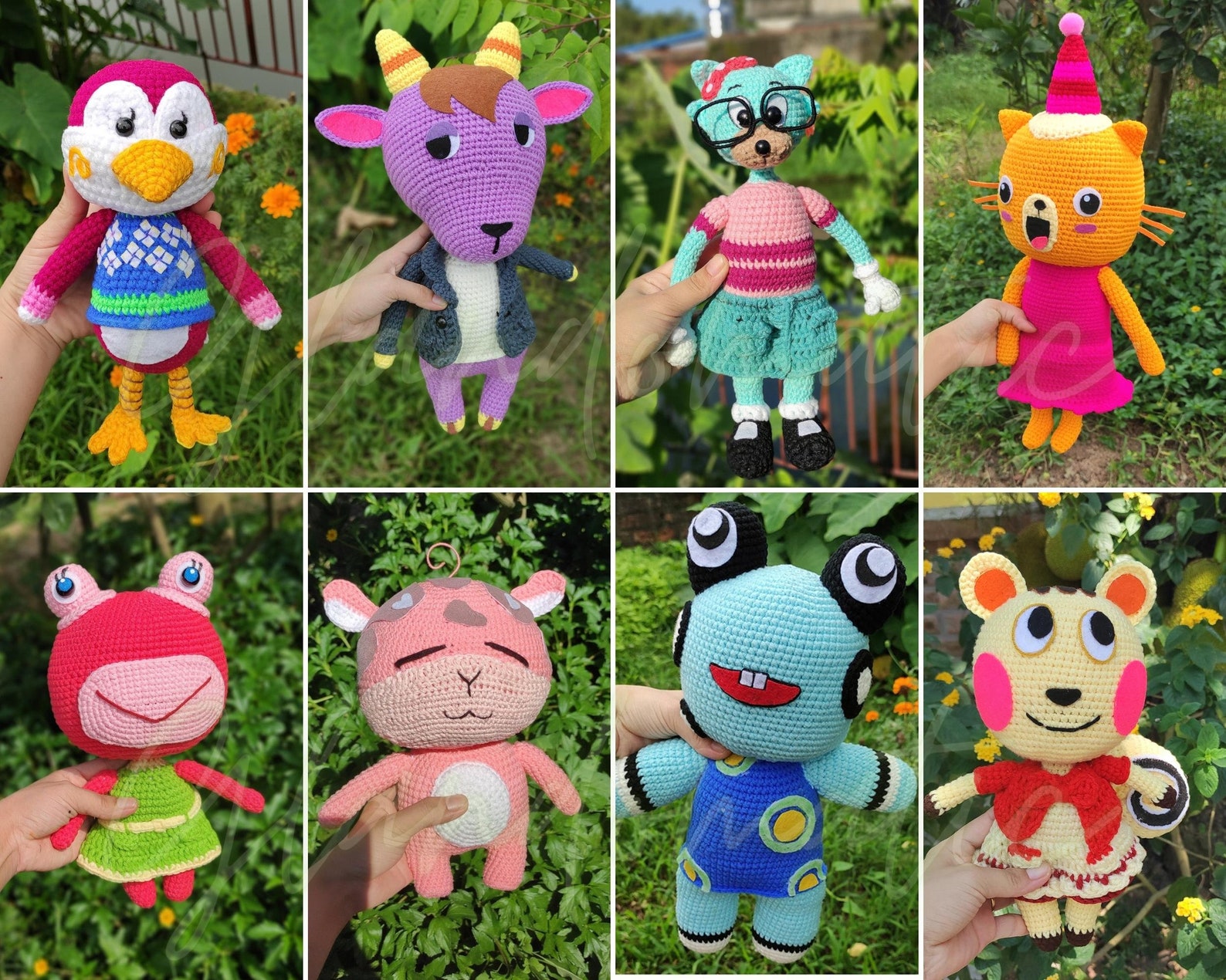 Custom Animal Crossing Crochet Plush - Any Character, Villager Blathers ...