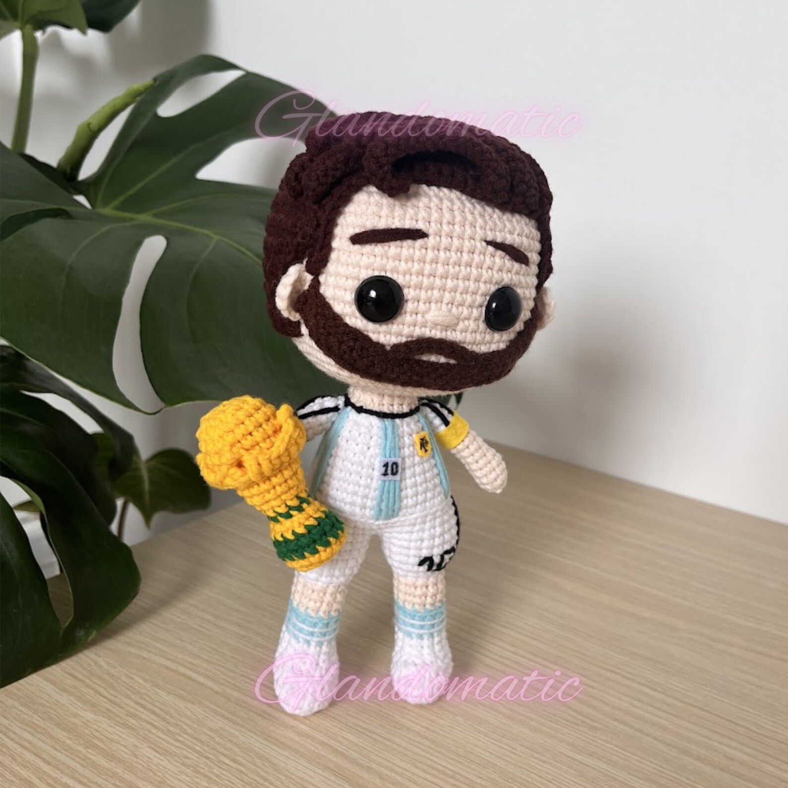 Crochet Lionel Messi Doll - Funko Messi Plush Toy - World Champion ...
