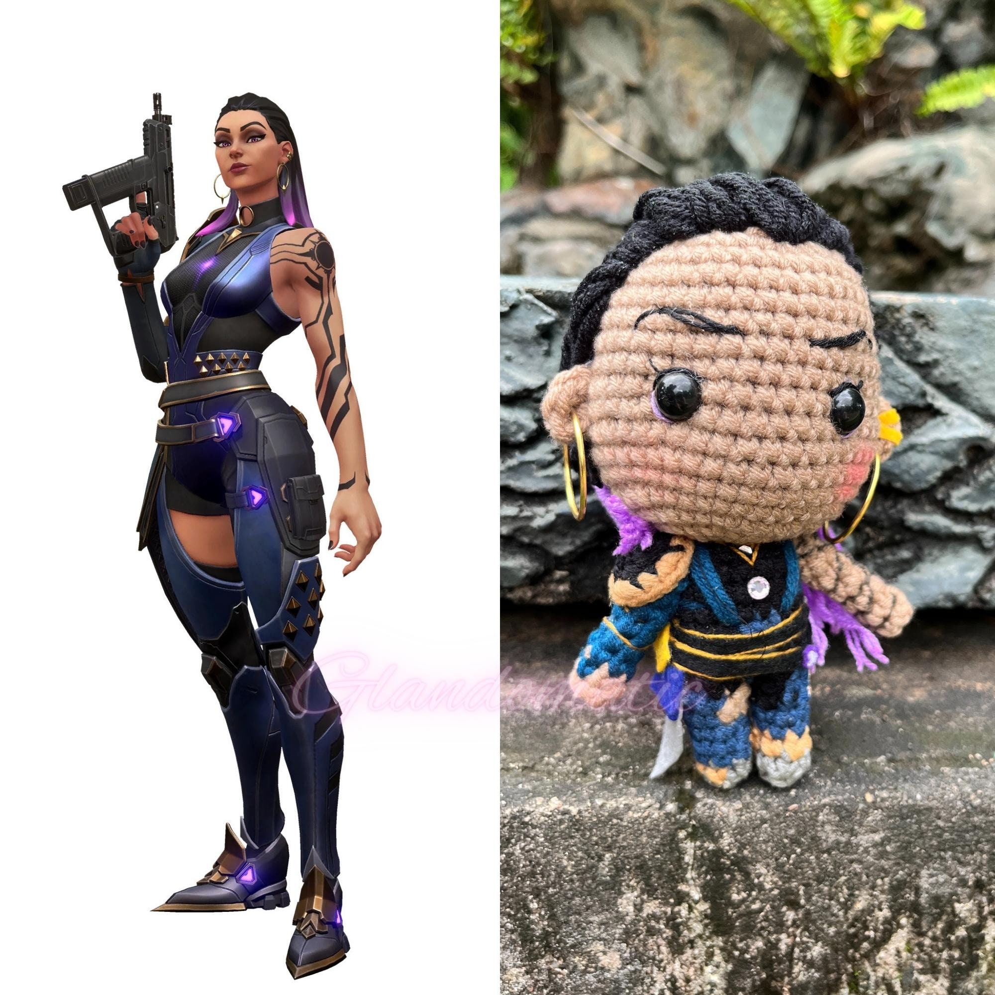Custom Valorant Agent Crochet Doll - Custom Valorant Character Plush ...