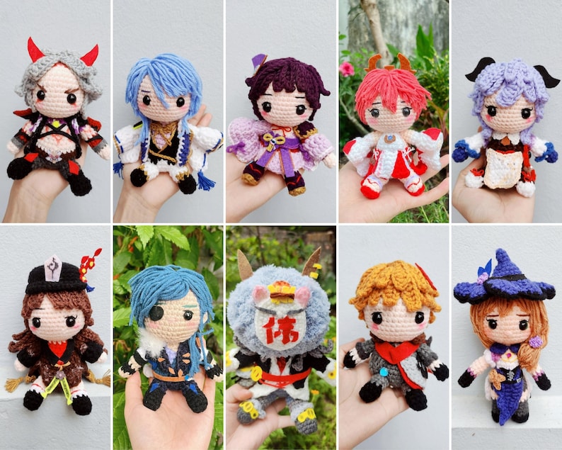Il Dottore Genshin Impact Crochet Doll - Game Character Plush Toy ...