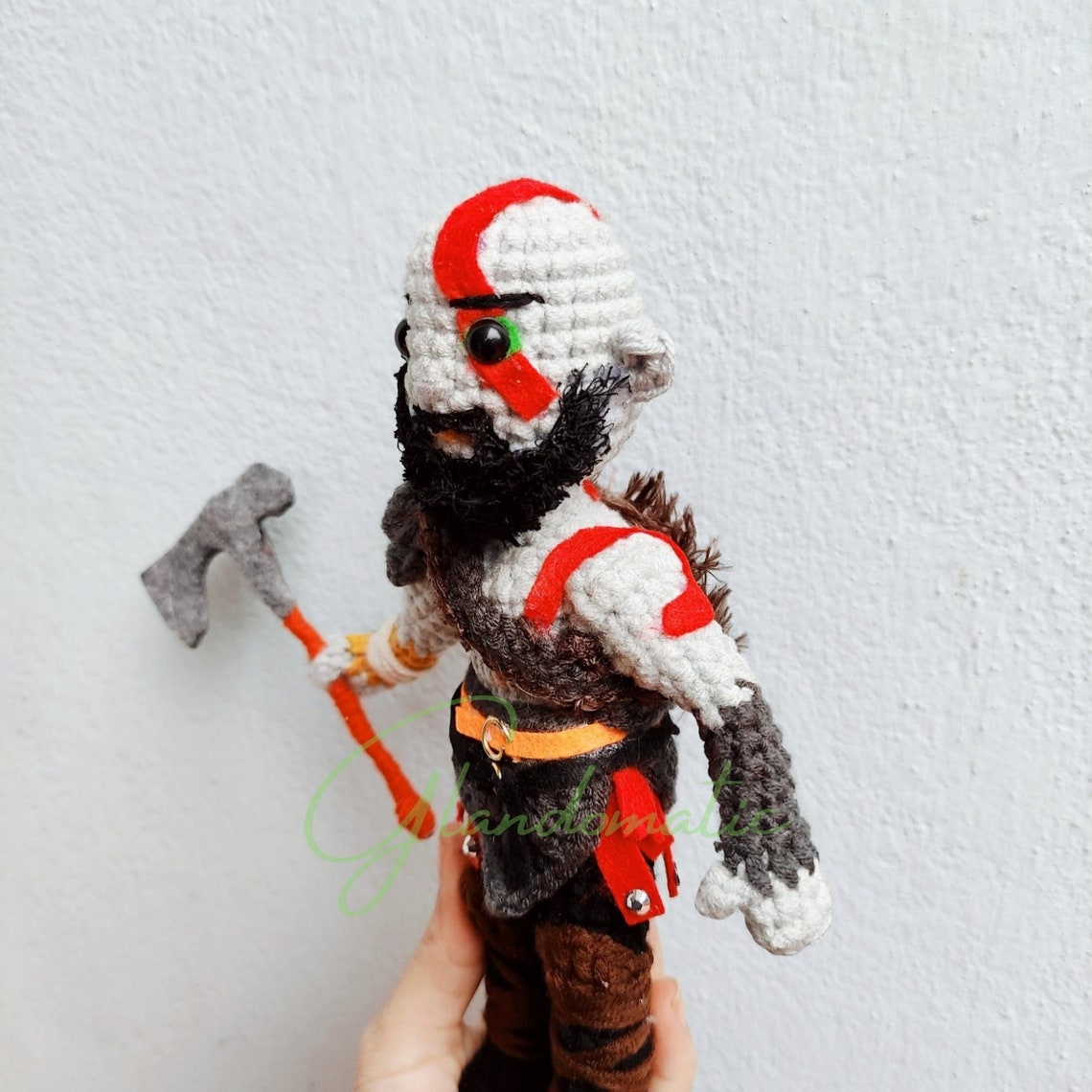 Custom Kratos God of War Crochet Doll Ghost of Sparta Plush - Etsy Finland