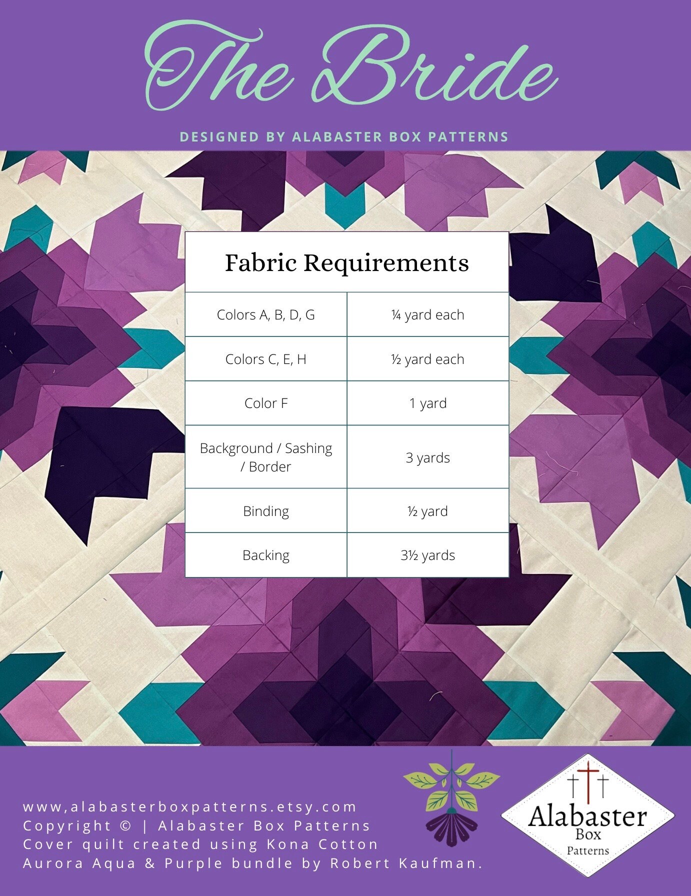 The Bride Pdf Quilt Pattern Etsy