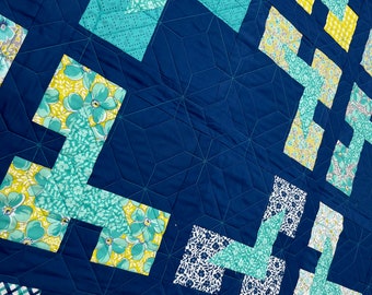 Electric Blue Quilt Pattern PDF Digital Download - Etsy UK