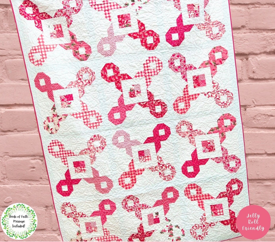 For Melly Pink Ribbon PDF Quilt Pattern - Etsy