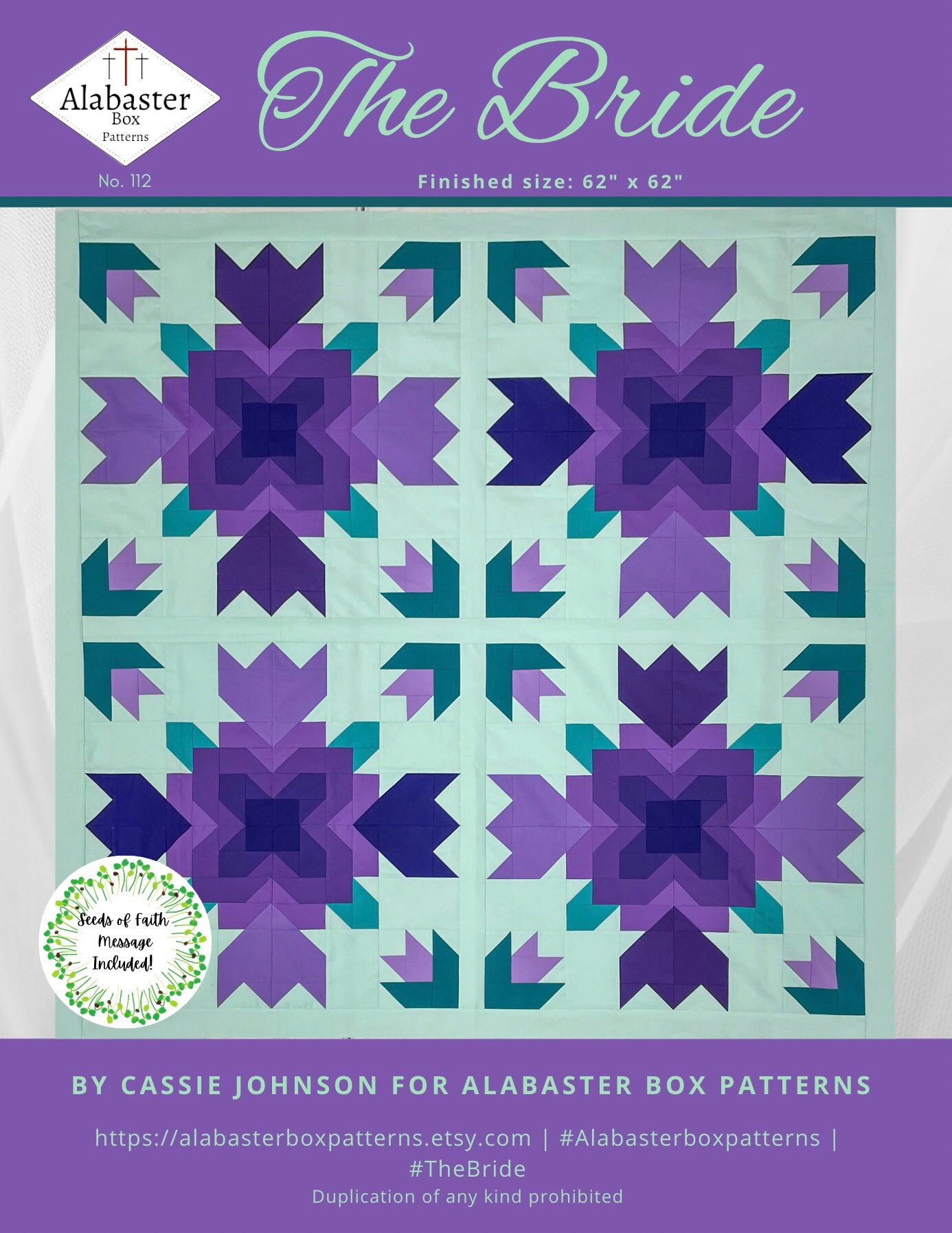 The Bride Pdf Quilt Pattern Etsy