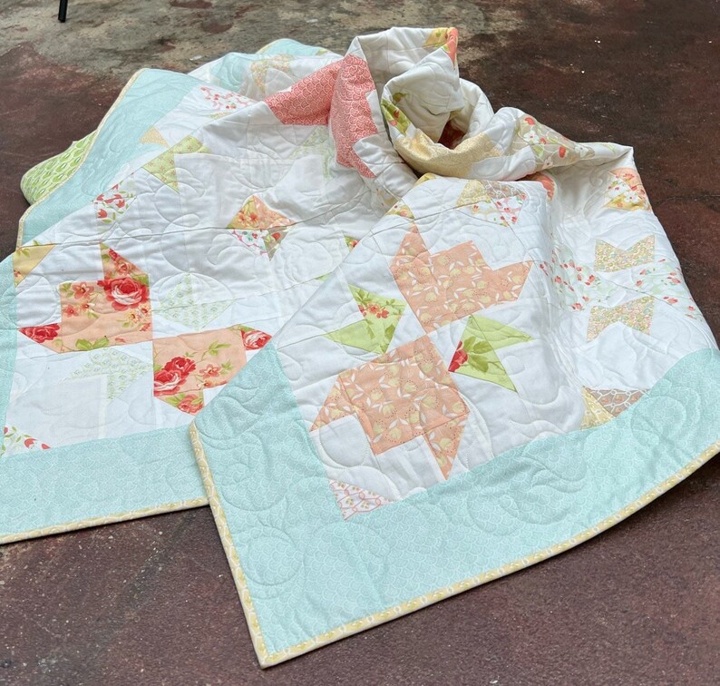 Tulip Two-step Quilt Pattern PDF - Etsy