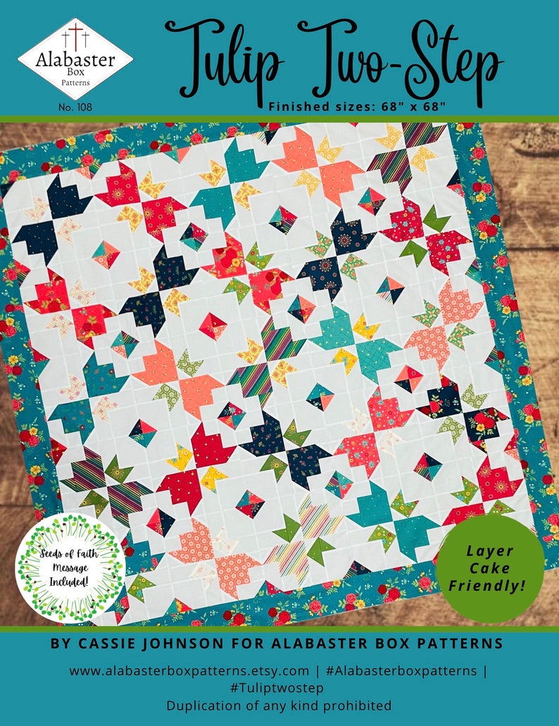 Tulip Two-step Quilt Kit in Riley Blake Market Street - Etsy