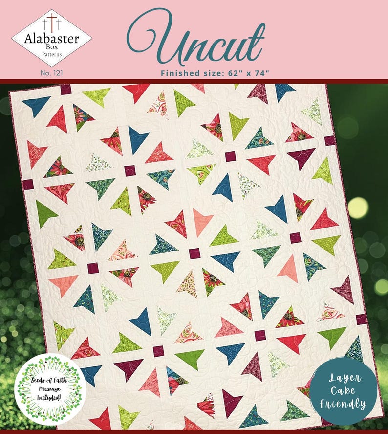 Uncut Quilt Pattern (PRINT Version Mailed to You) - Etsy