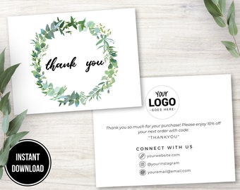 Ebay Thank You Card Template - Etsy UK