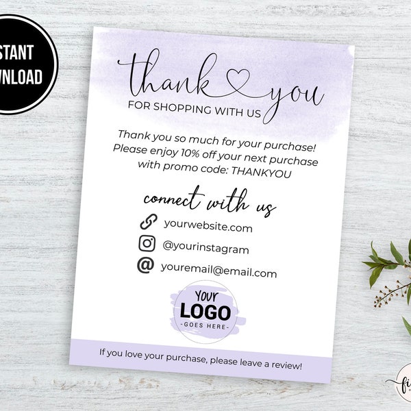 Ebay Thank You Card - Etsy