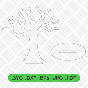 Family Tree, Wooden Tree, DXF Files for Laser, CNC Router and Laser ...