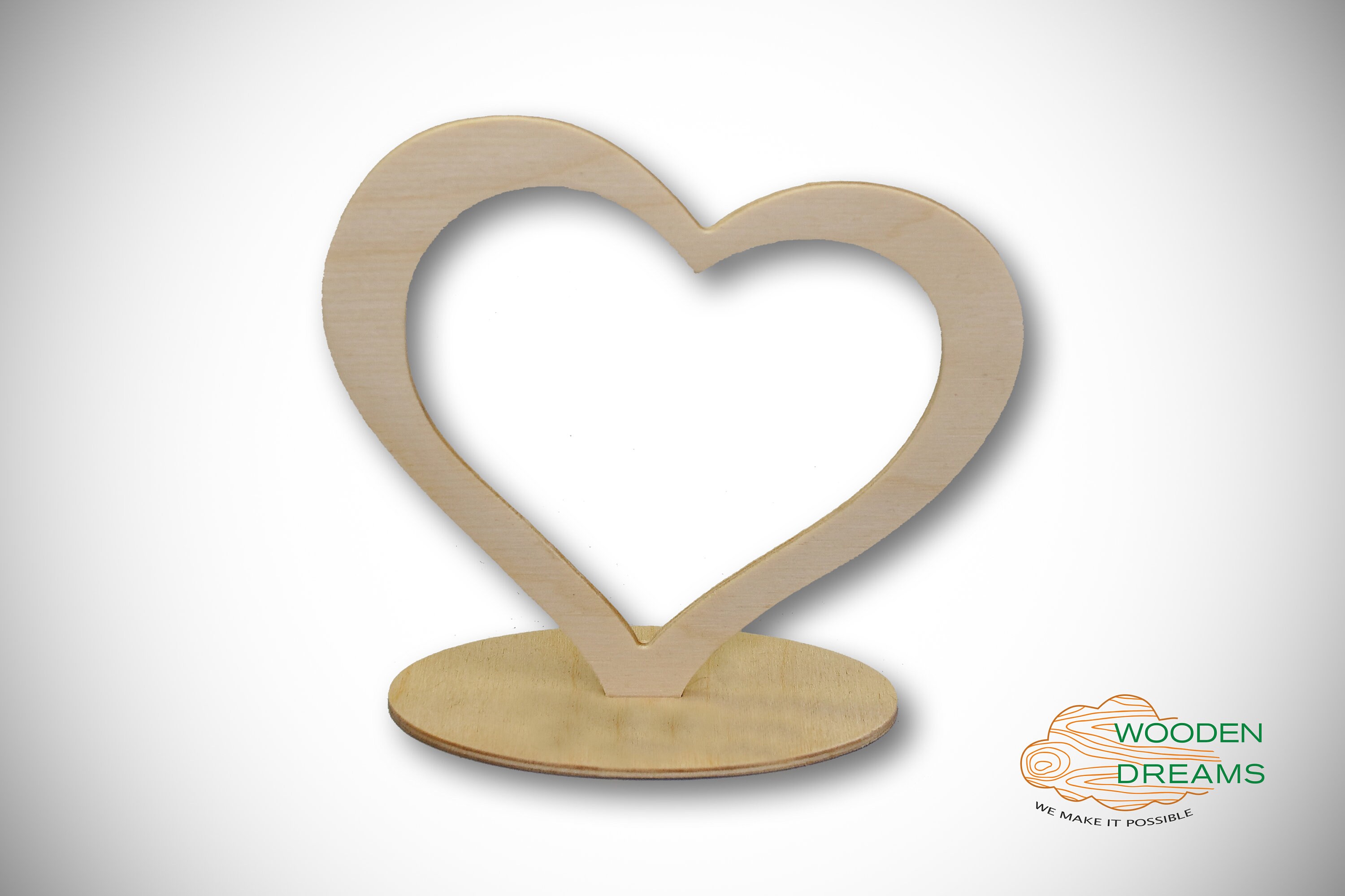 Heart Stand Svg Dxf Eps Jpg Pdf Template, Vector Files, Laser Cut ...