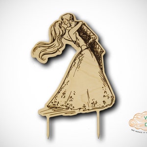 Wedding Cake Topper, Cake Decoration Svg Dxf Eps Jpg Pdf Template ...