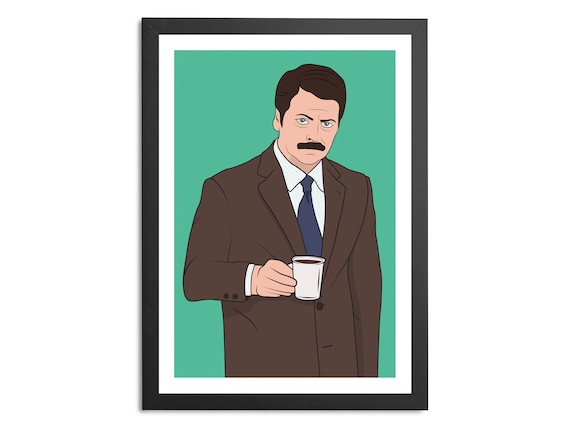 Ron Swanson Cartoon