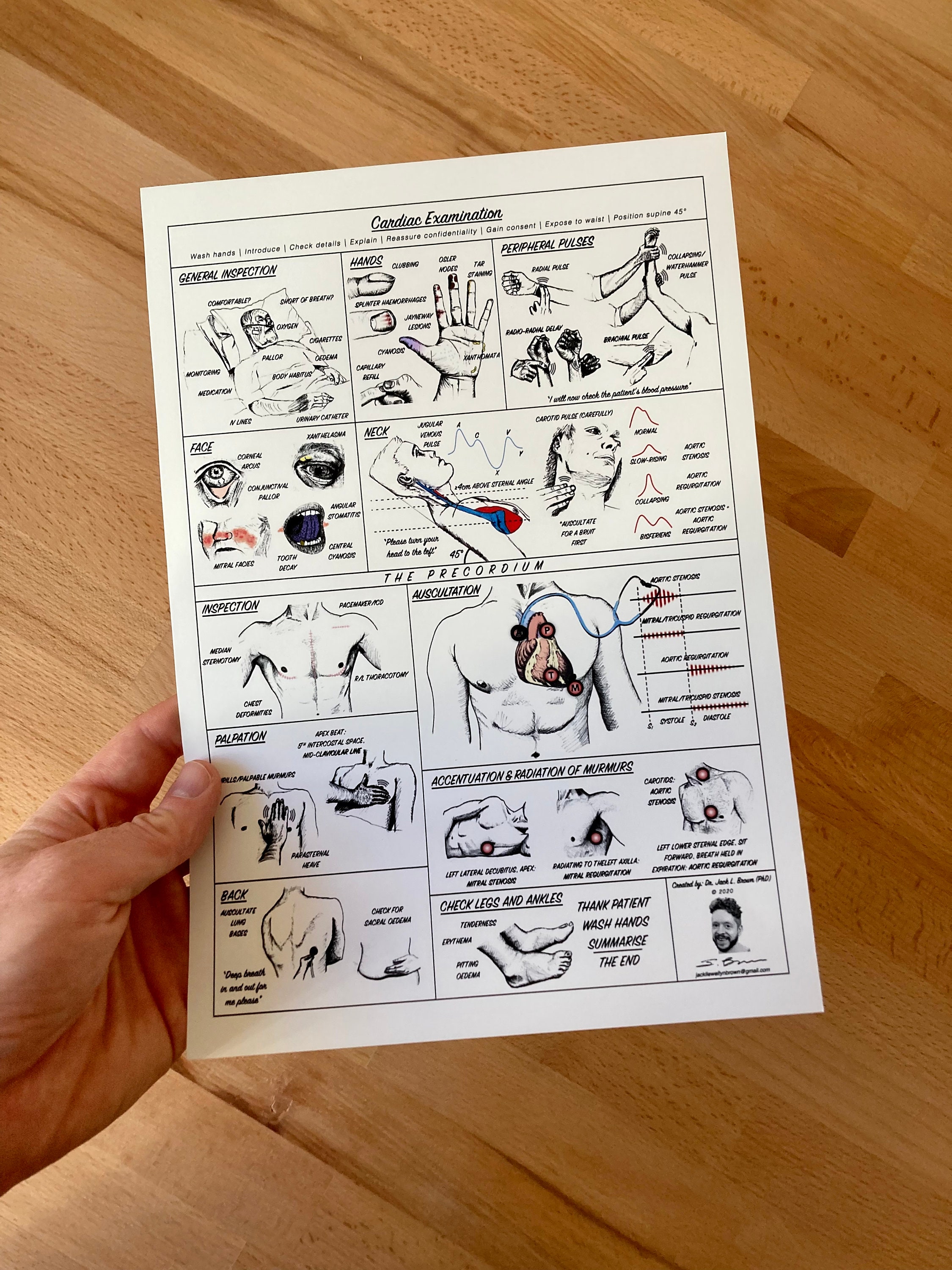 Cardiac/cardiovascular OSCE Examination Study Guide (digital Download ...