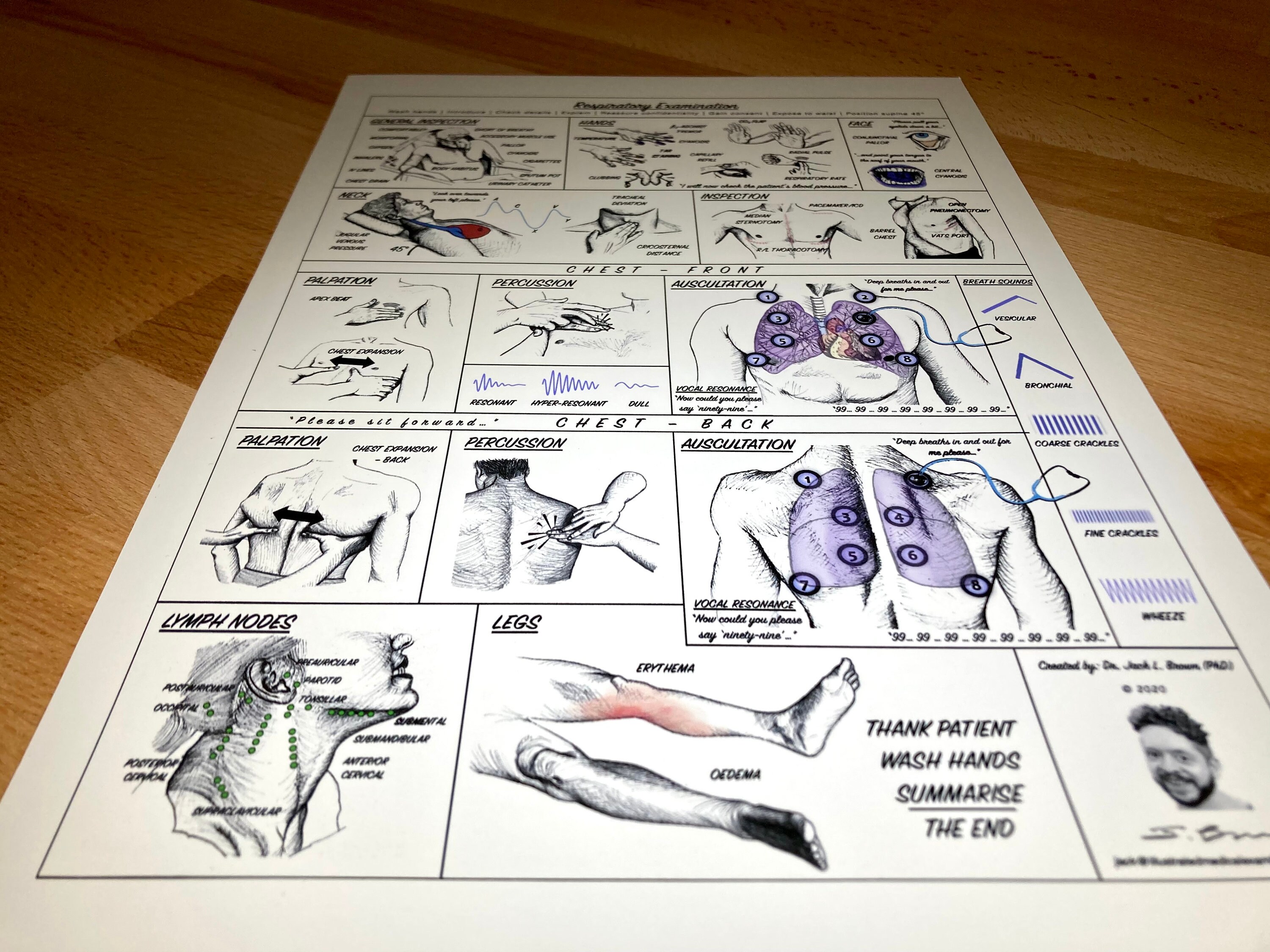 Respiratory/chest OSCE Examination Study Guide - Etsy