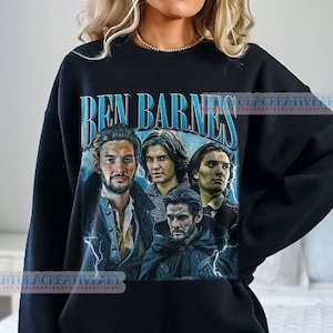 BEN BARNES Shirt. Ben Barnes Homage T-shirt, Benjamin Thomas Barnes ...