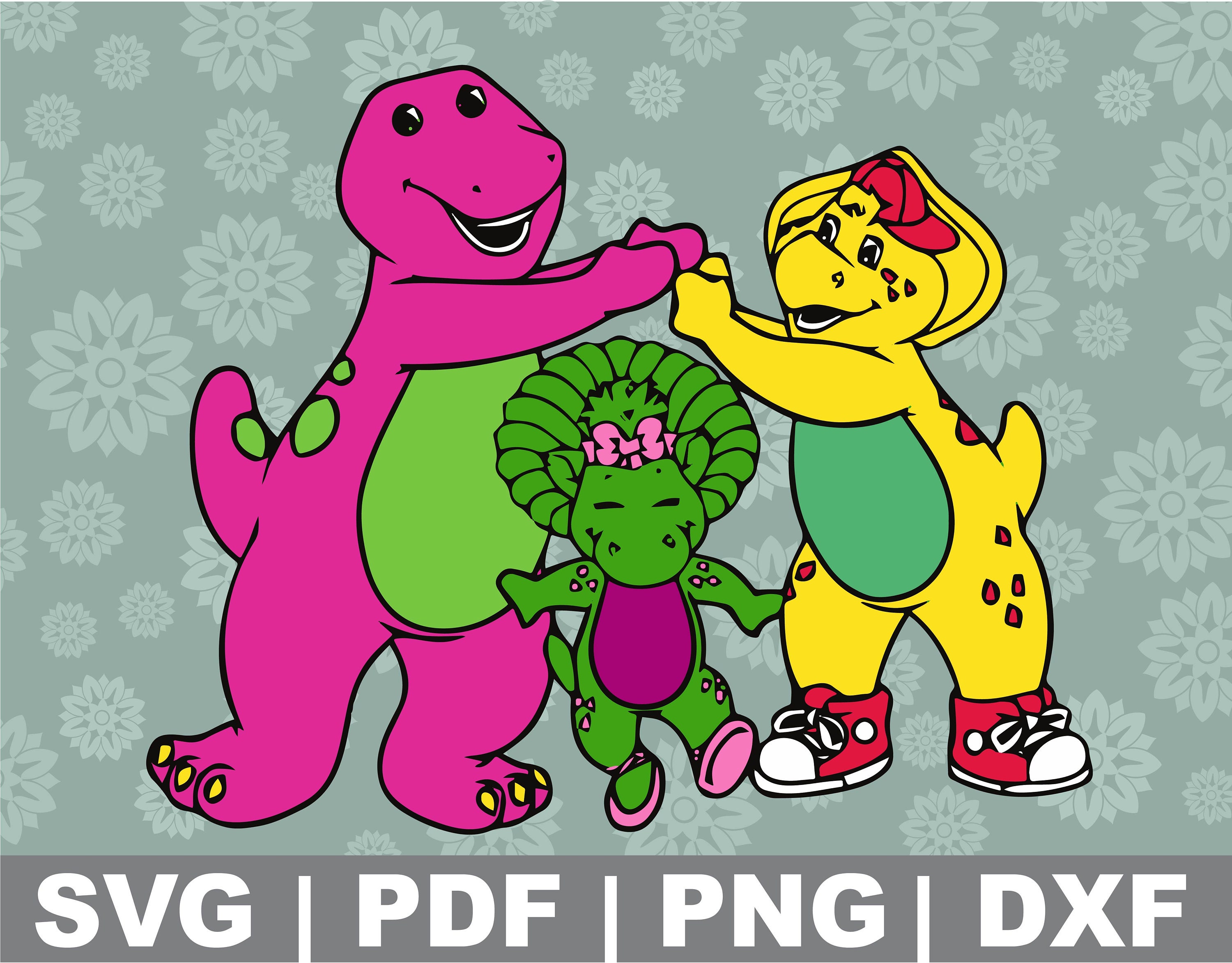 Barney And Friends SVG Svg Png Dxf Pdf Instant Download | Etsy